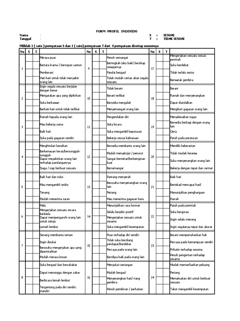 Lembar Soal Disc PDF | PDF
