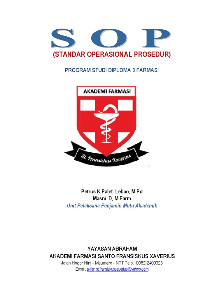 Sop PKL Apotik Dan Rumah Sakit (Repaired) | PDF