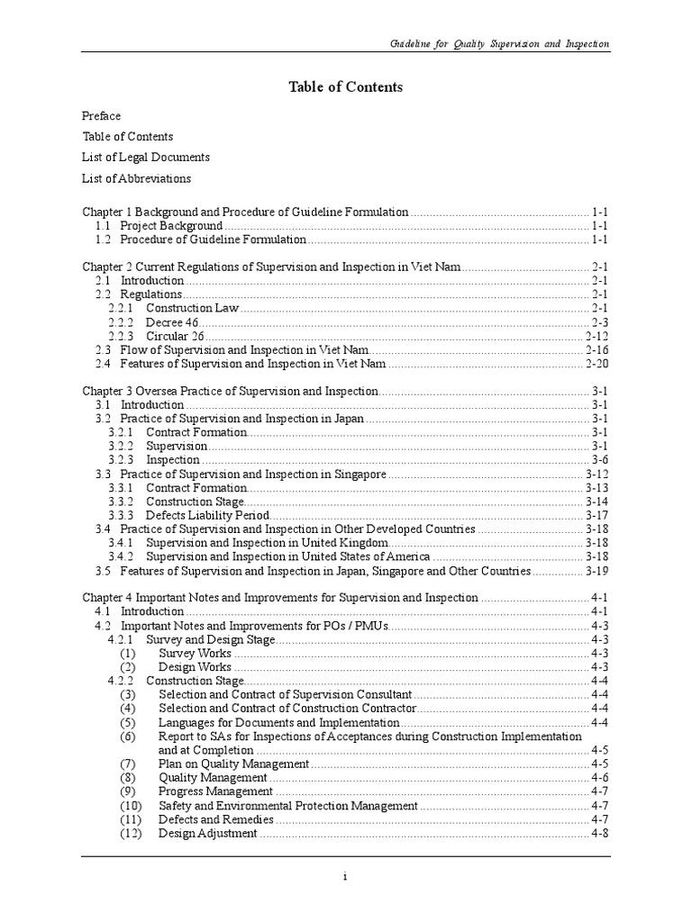 Guideline For Quality Supervision and Inspection in Construction Works ...