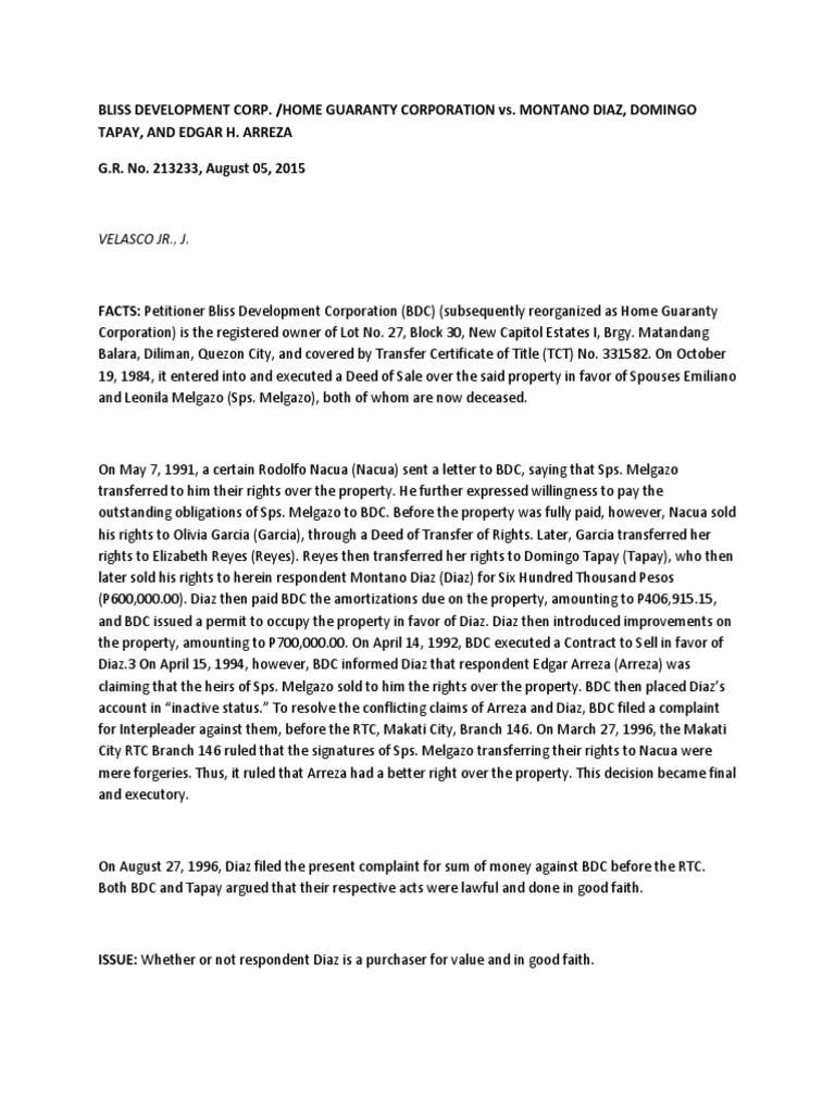 bliss development | Law And Economics | Business Law