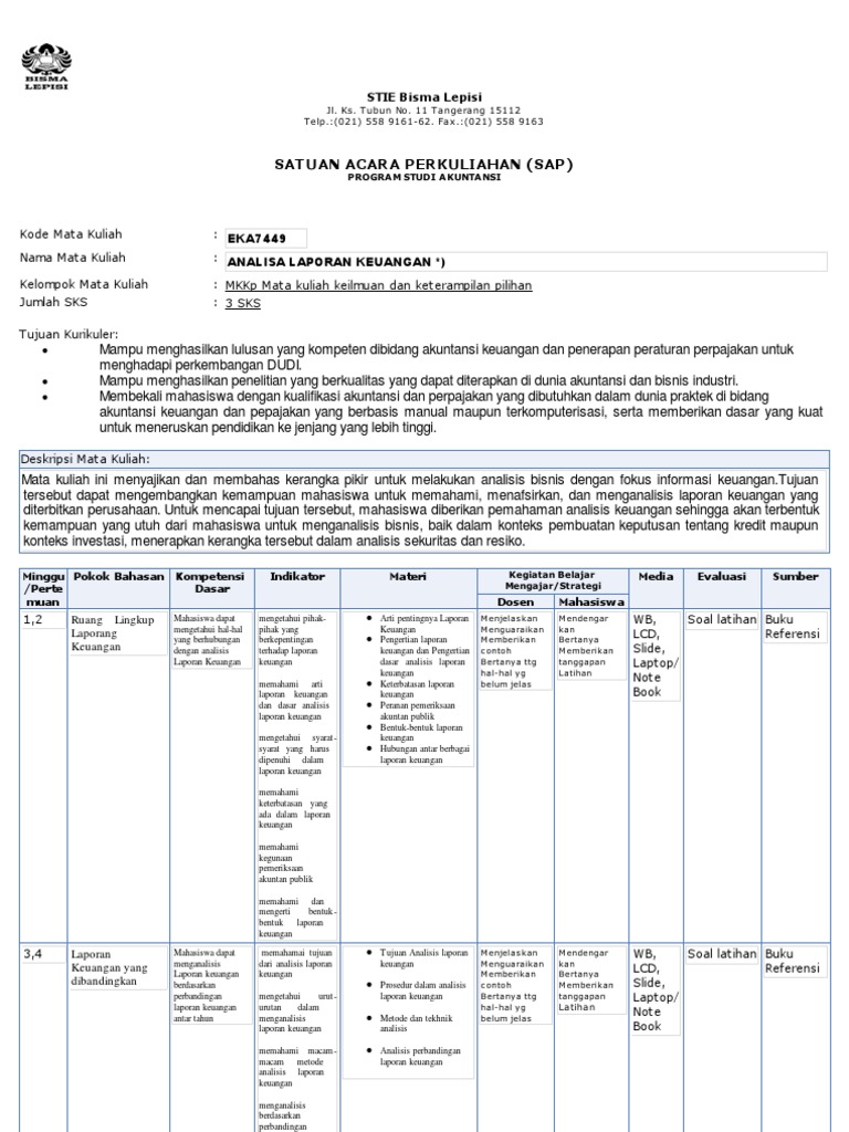Sap Analisa Lap Keuangan PDF | PDF