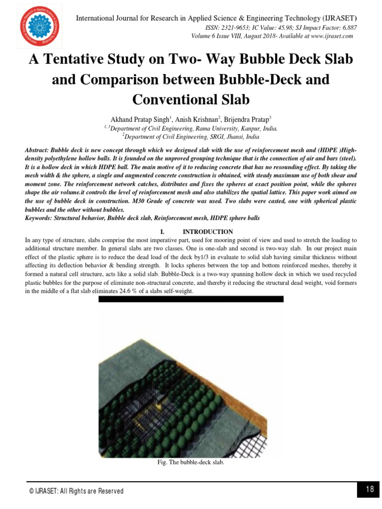 A Tentative Study On Two - Way Bubble Deck Slab and Comparison Between ...
