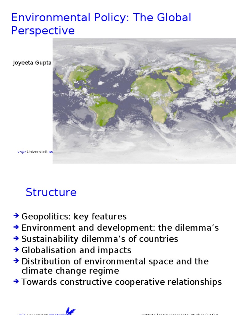 Environmental Policy: The Global Perspective: Joyeeta Gupta | PDF ...