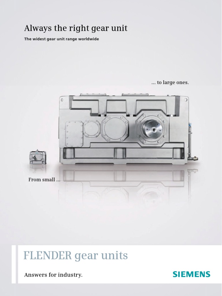 Flender Geared Units PDF | PDF | Transmission (Mechanics) | Gear