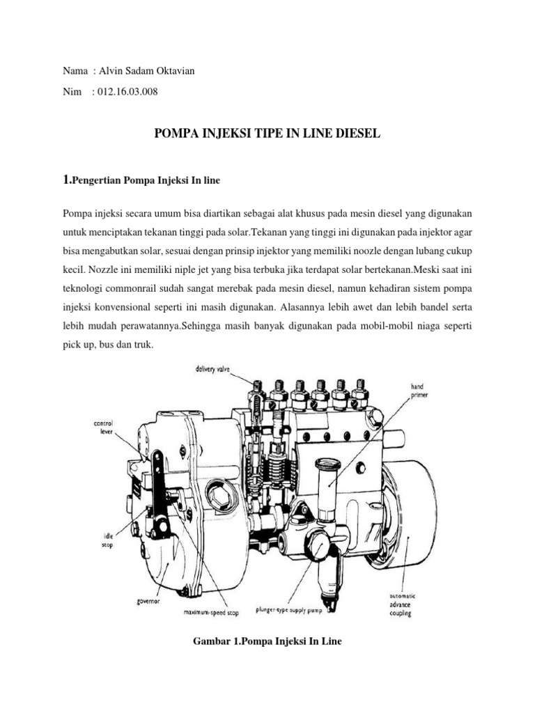 Pompa Injeksi Tipe in Line | PDF | Griya & Taman