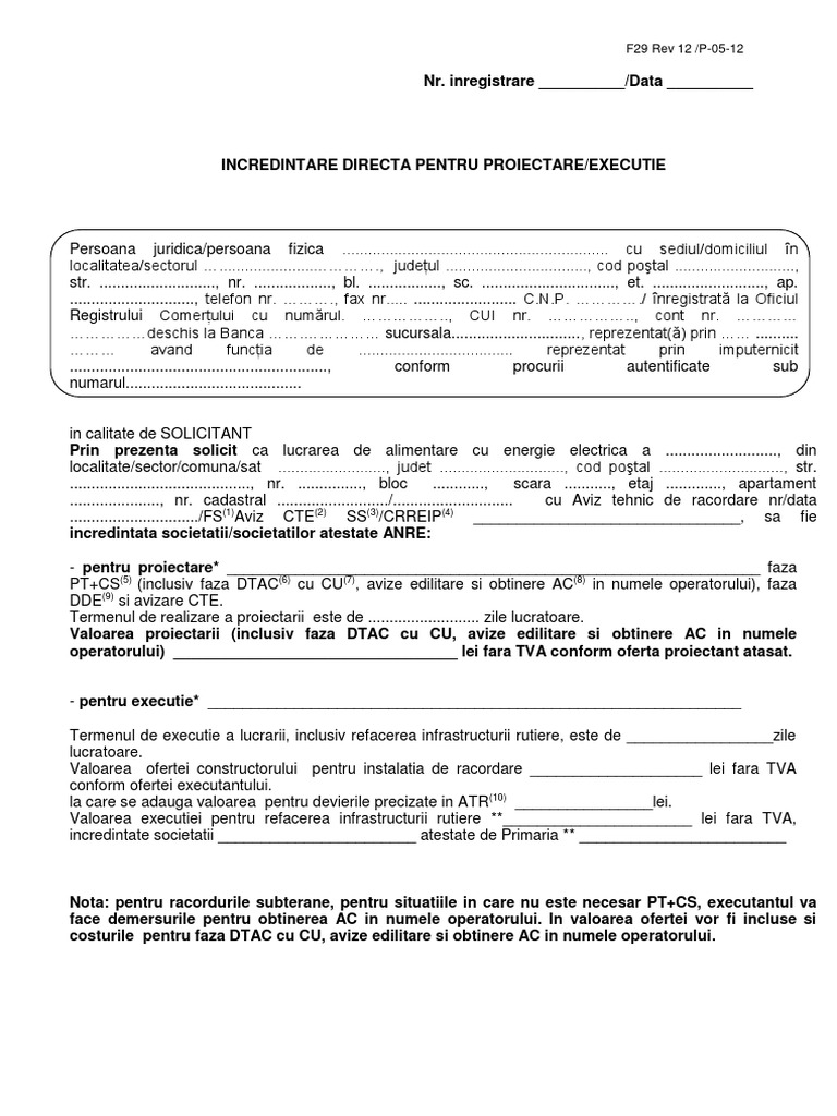 Incredintare Directa Pentru Proiectare Sau Executie Dobrogea PDF | PDF