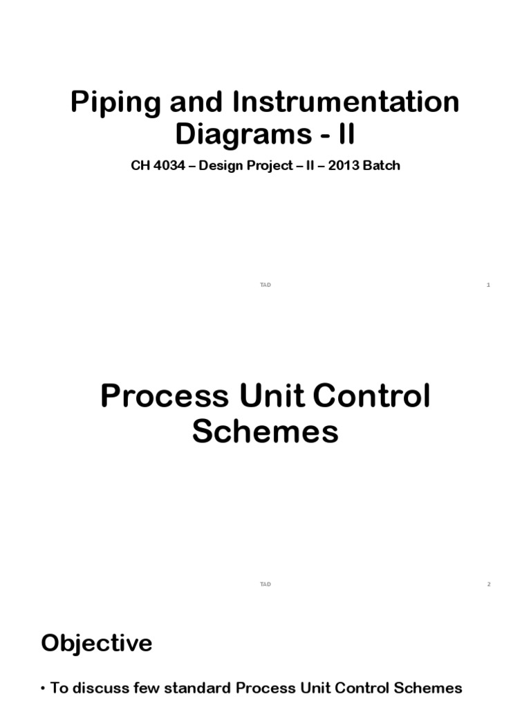 Standard Process Unit Control Schemes: A Review of Common Control Loops ...