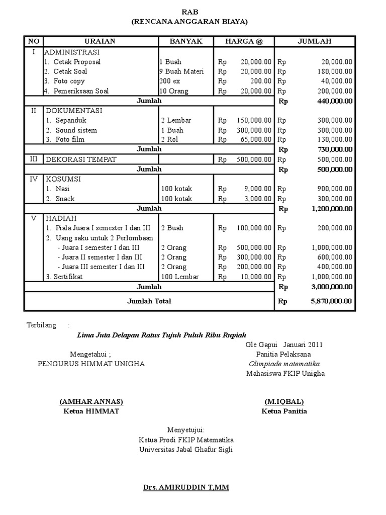 Lima Juta Delapan Ratus Tujuh Puluh Ribu Rupiah: Olimpiade Matematika | PDF