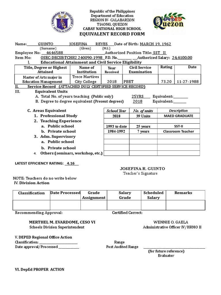 New Format Erf | PDF | Teachers | Civil Service