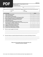 NSED Evaluation Form: Responses Yes No | PDF | Emergency Evacuation ...