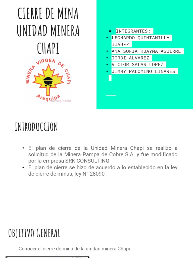 Minera Chapi | PDF | Minerales | Minería