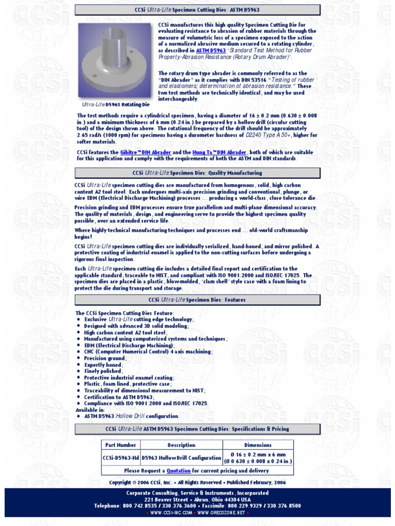 E Dies Astm d5963 Cuttingdies | PDF | Grinding (Abrasive Cutting ...