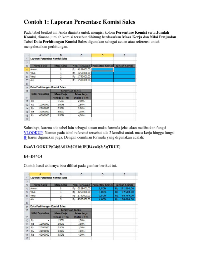 Contoh Praktek Excel | PDF | Teaching Mathematics | Business