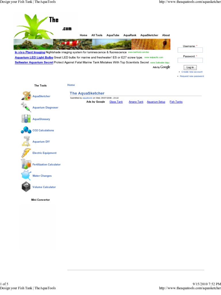 Design Your Fish Tank - The | PDF | Aquarium | Nature