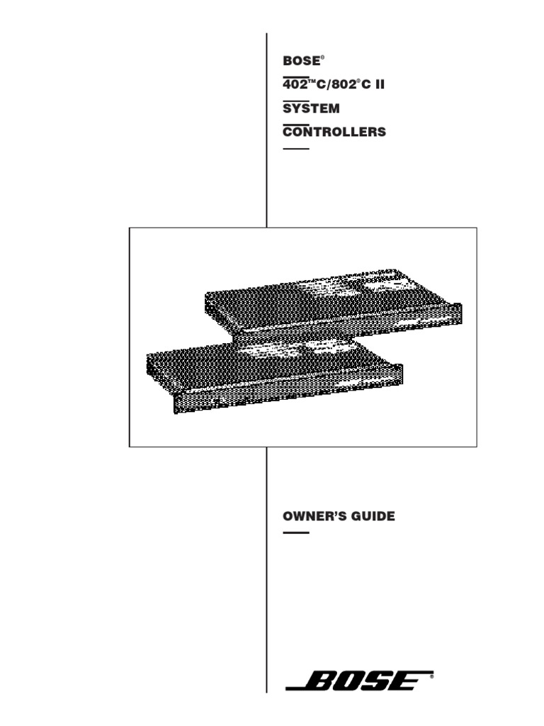 Bose Controller 402c 802cii | PDF | Loudspeaker | Amplifier
