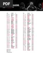 Cavaliers 2025-26 Printable Schedule | PDF | Cleveland Cavaliers ...