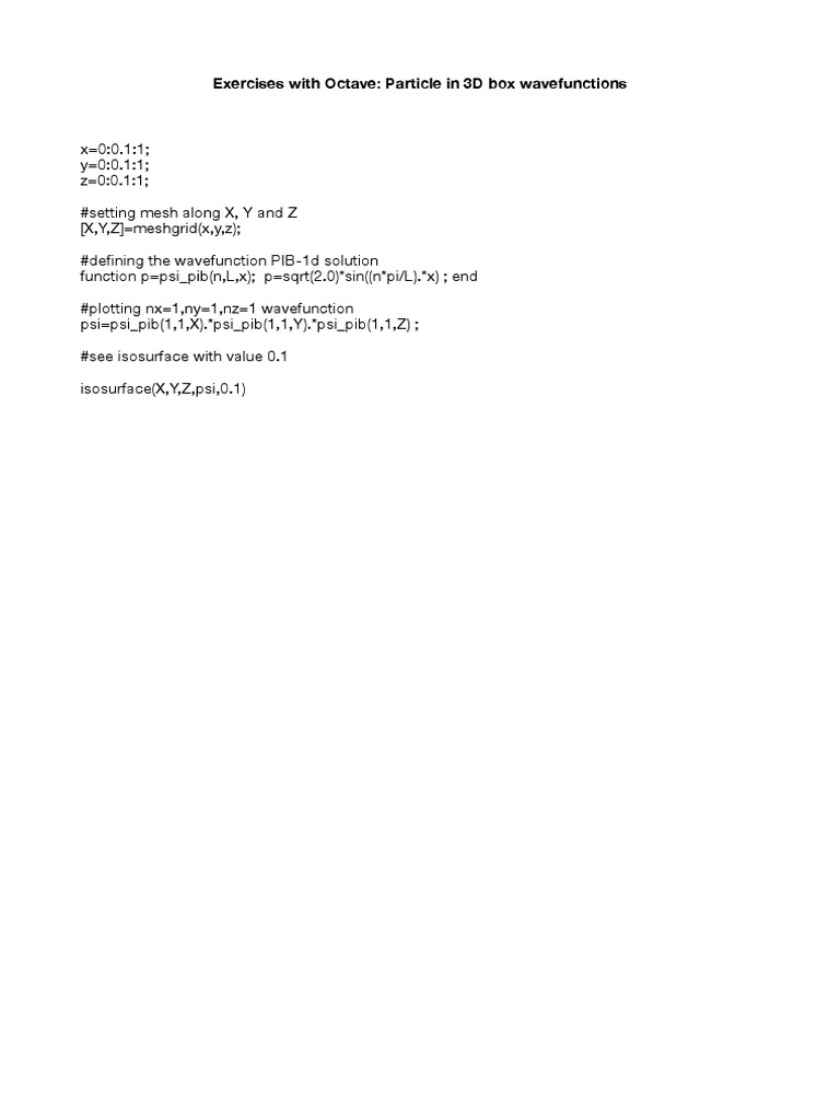 Tutorial Octave 5 | PDF