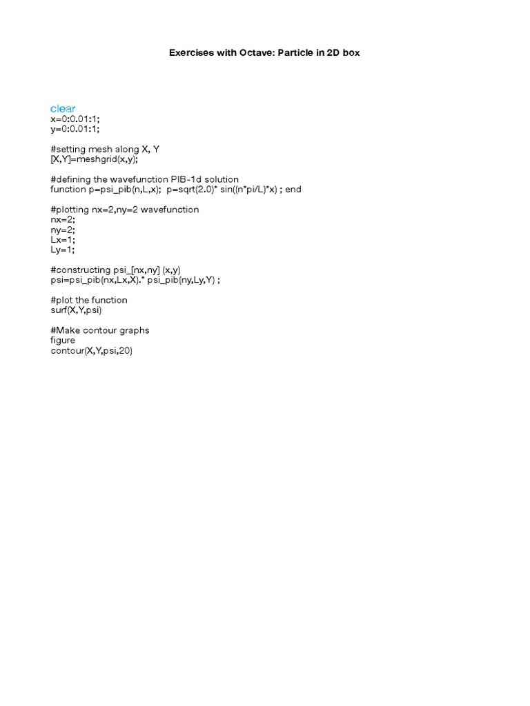 Tutorial Octave 3 | PDF