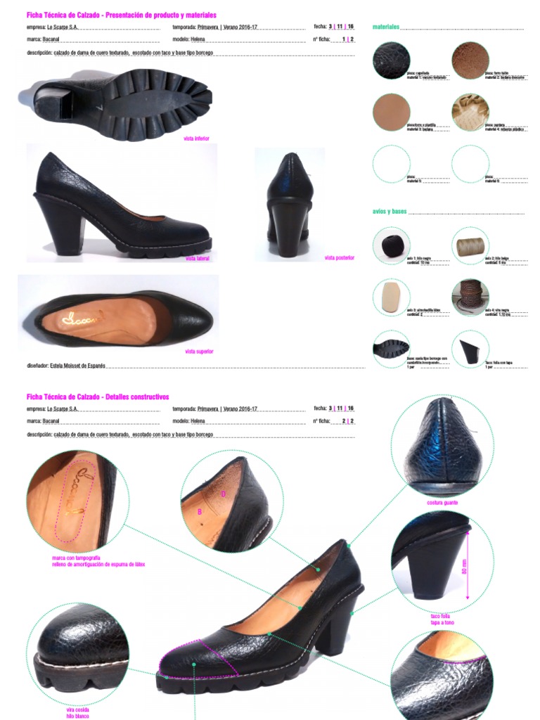 ficha tecnica calzado.pdf | Calzado