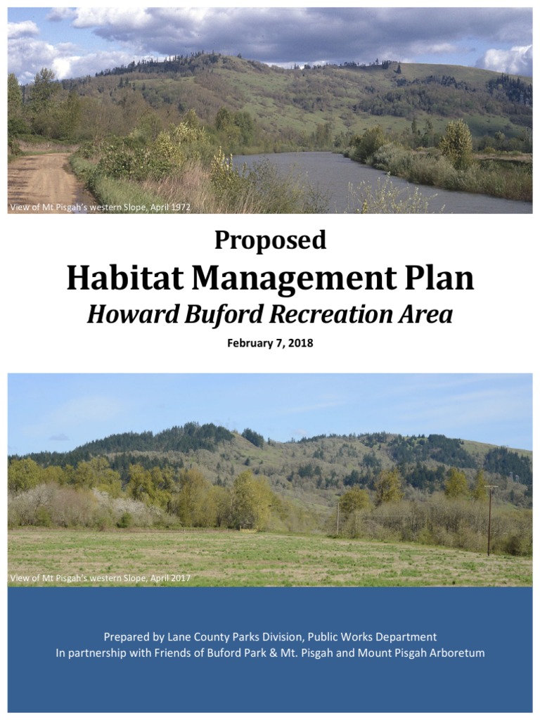 Proposed HBRA Habitat Management Plan - 02072018 PDF | PDF ...