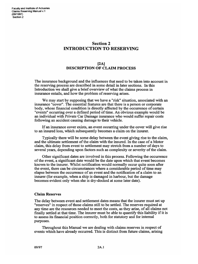 Reserving Insurance | Download Free PDF | Reinsurance | Insurance