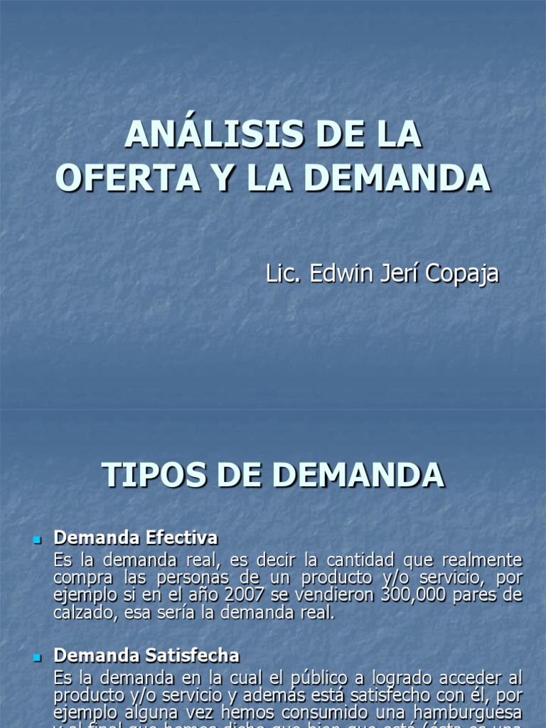 Análisis de Oferta y Demanda - Version Modificada | PDF | Monopolio | Mercado (economía)