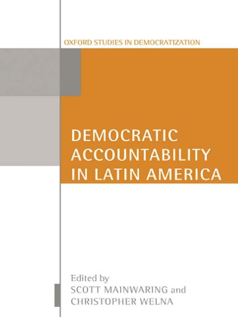 Democratic Accountability in Latin America | PDF | Accountability ...