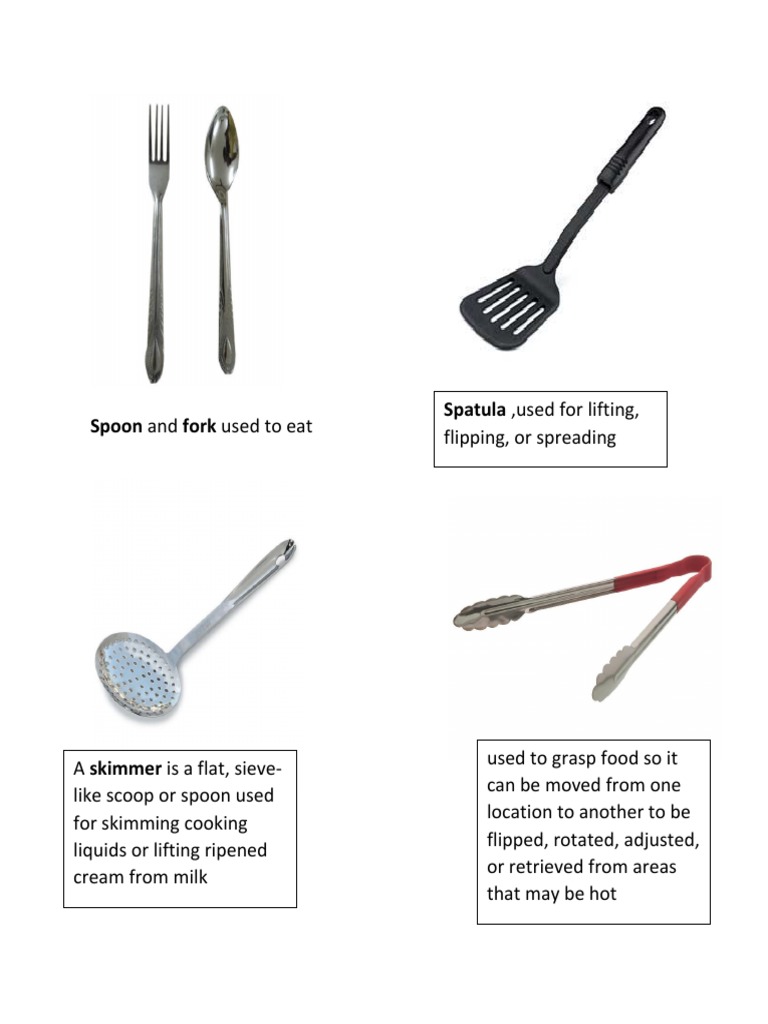 TLE Utensils | PDF