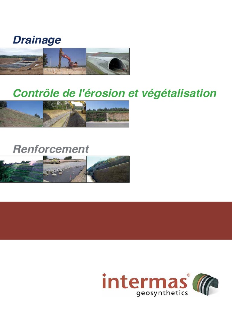 Intermas: Solutions de Drainage et Renforcement | PDF | Drainage | Tunnel