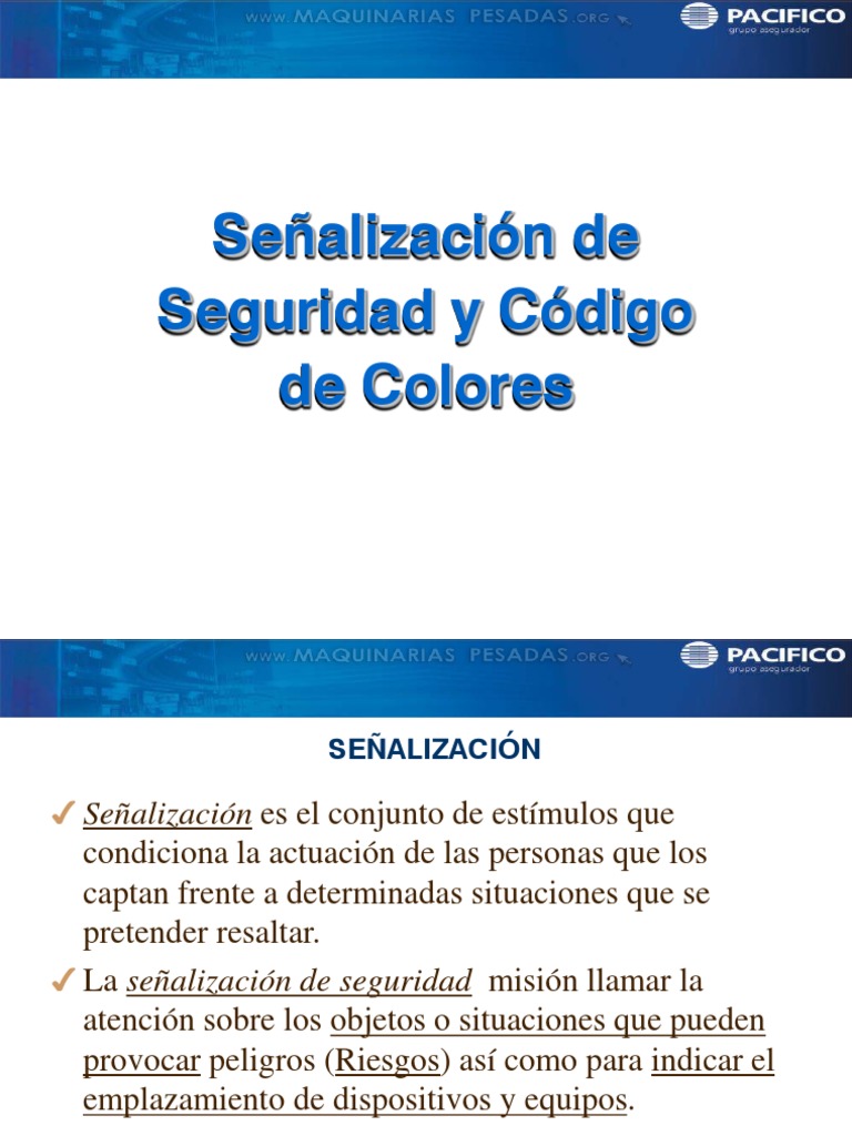 Colores y Señales de Seguridad Industrial | PDF | Los símbolos | Color