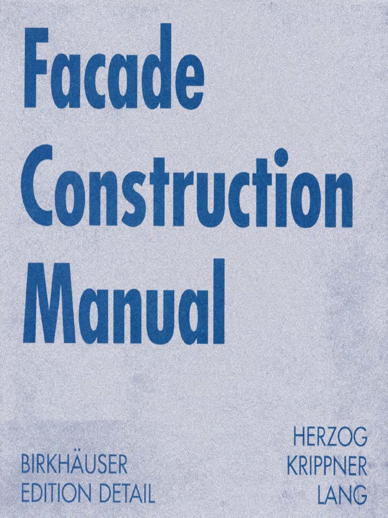 Facade Construction Manual | PDF