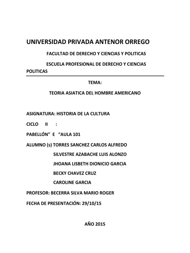 Teoría Asiática | PDF