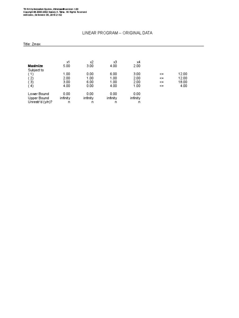 Ejercicio 2 PDF | PDF | Linear Programming | Computer Programming