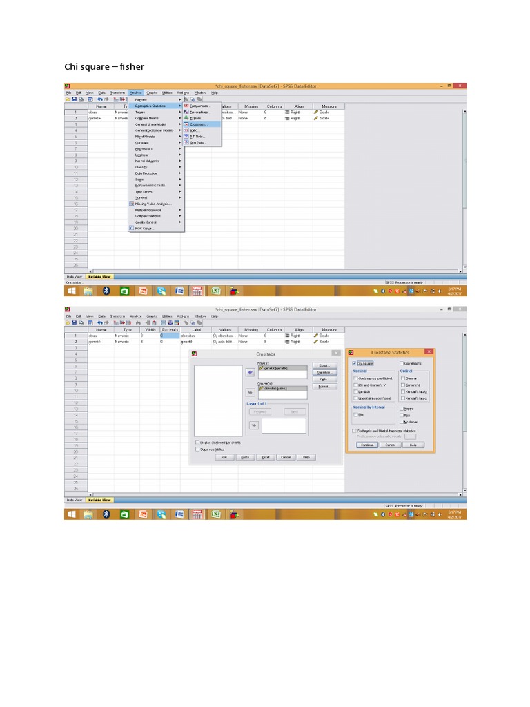 Chi Square Fisher | PDF