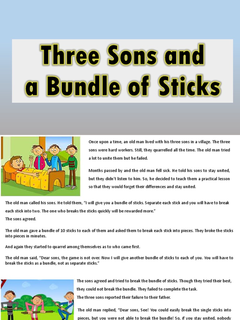 Three Son and The Stick | PDF | Part Of Speech | Linguistic Morphology