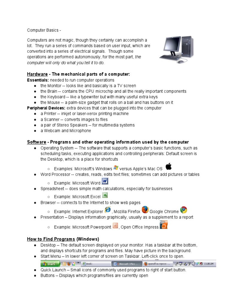 10.09.21 Computer Basics | PDF | Information Age | Office Equipment
