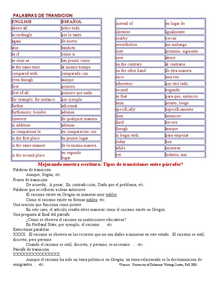 Palabras de Transicion | PDF | Problemas sociales (general) | Sociedad