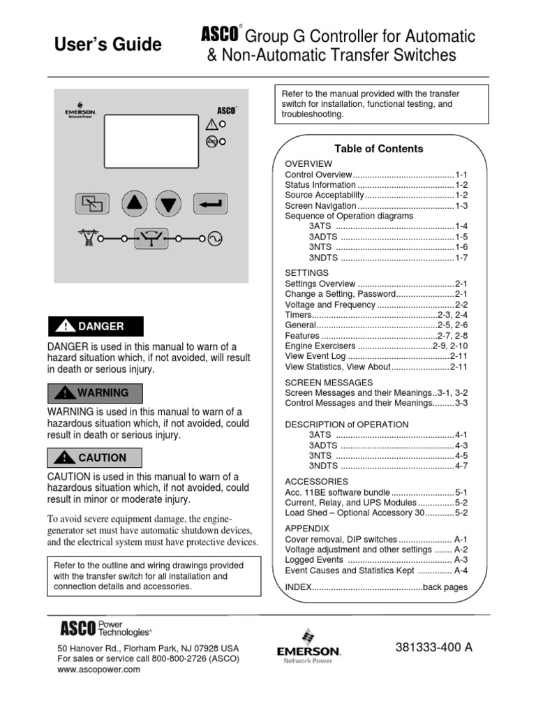 Asco Controler | PDF | Menu (Computing) | Switch