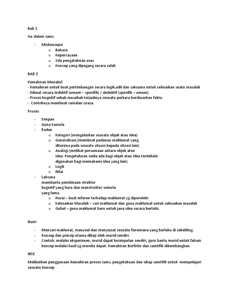 Nota Ringkas Pak21 | PDF