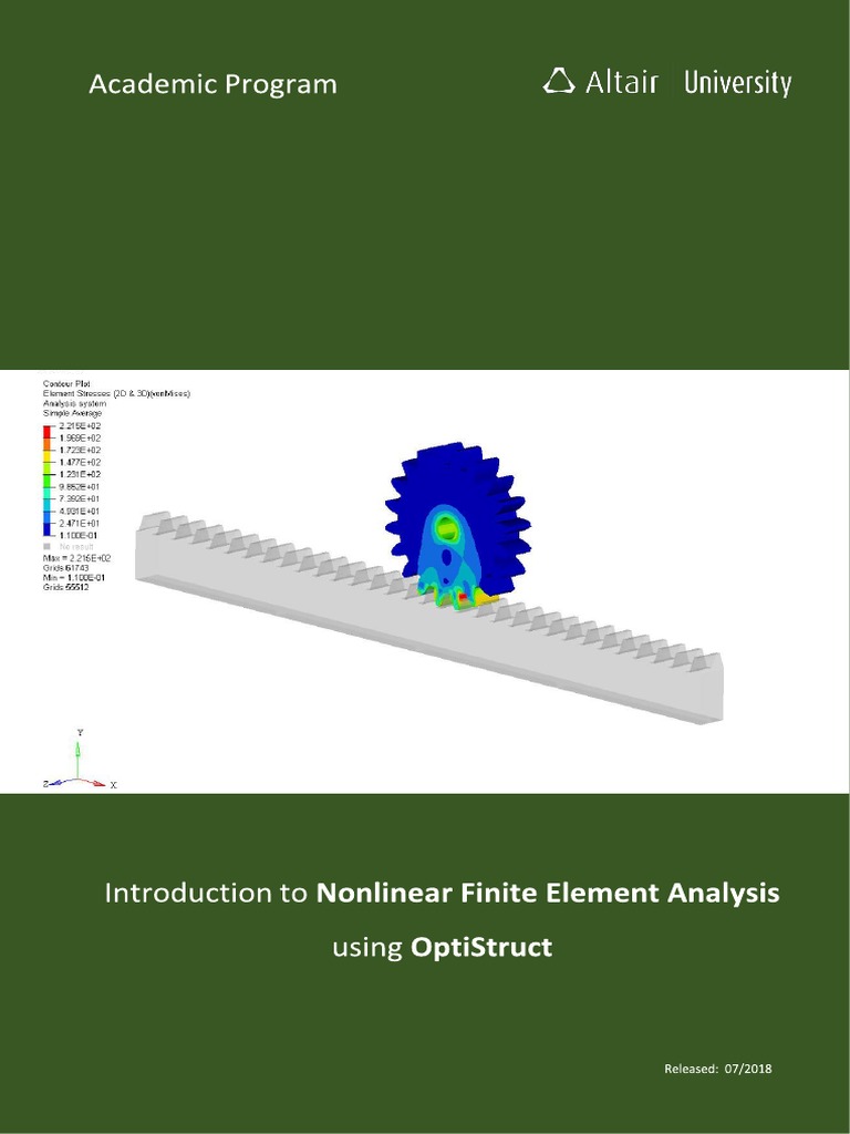 Nonlinear FEA 2018-07 | PDF | Elasticity (Physics) | Deformation (Engineering)