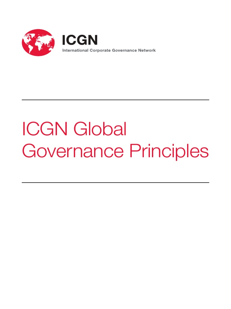 ICGN Global Governance Principles | PDF | Audit | Board Of Directors