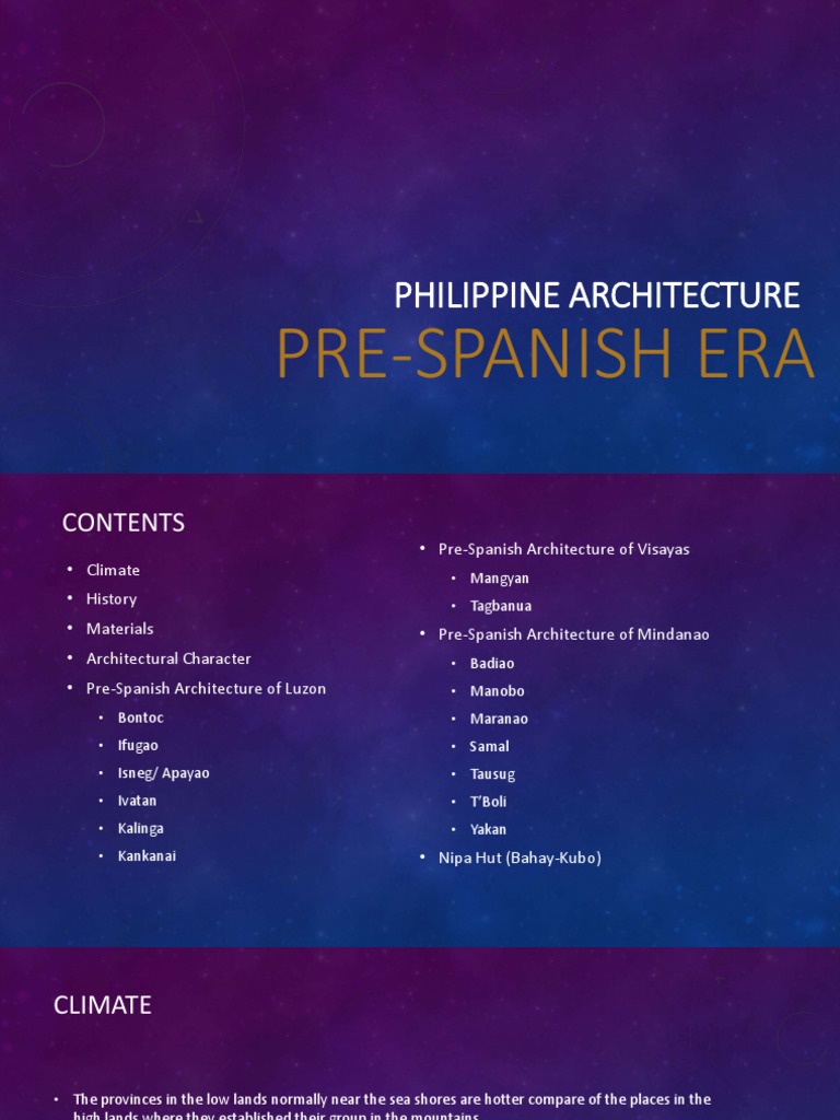 Pre-Spanish Era: Philippine Architecture | PDF | Architectural Design ...