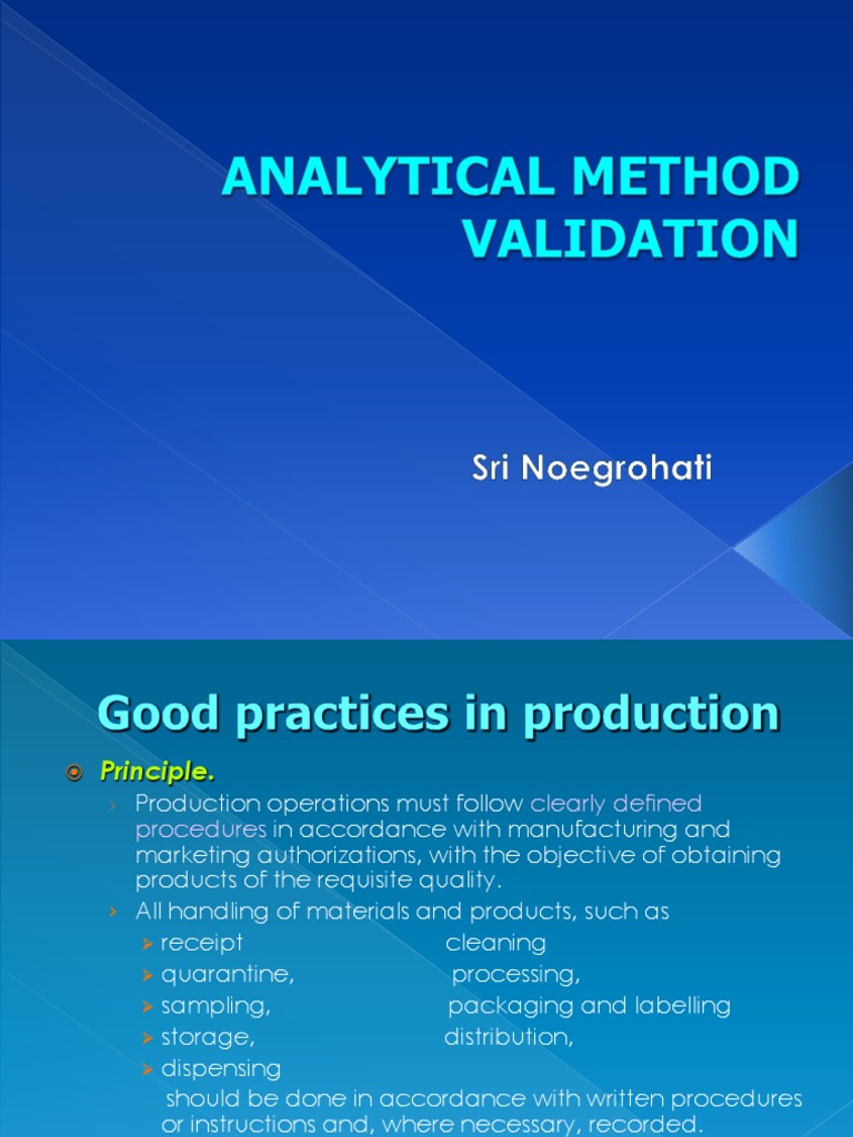 Analytical Method Validation | PDF | Accuracy And Precision | Verification And Validation