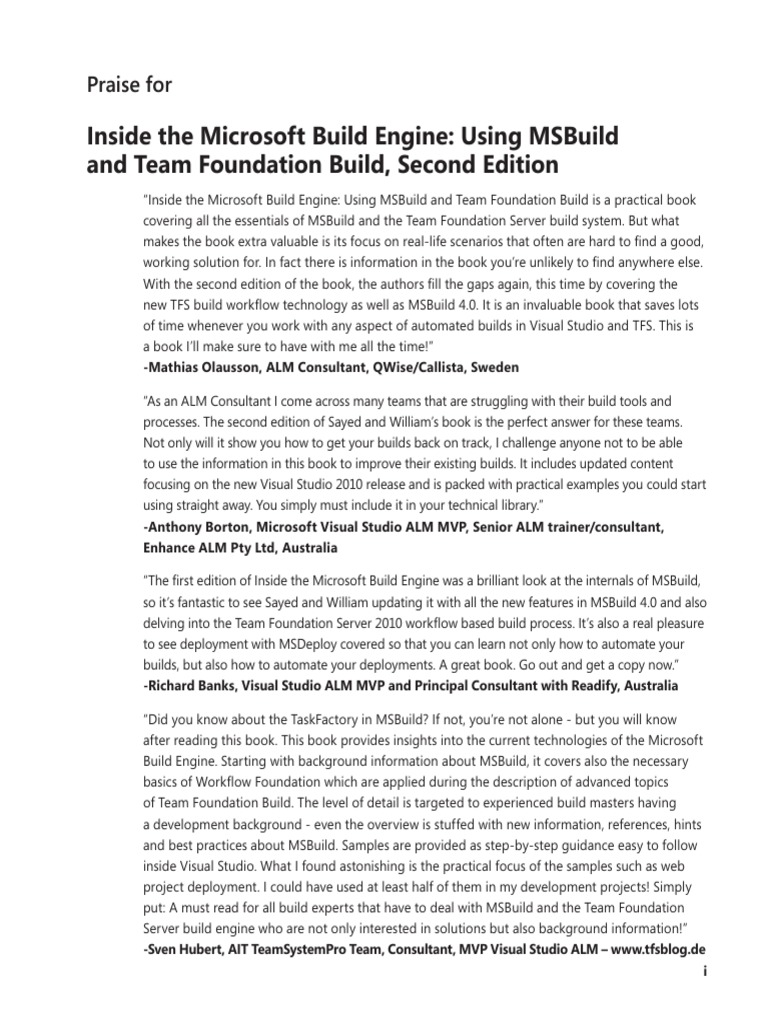 Microsoft Build System | PDF | Microsoft Visual Studio | Intellectual Works