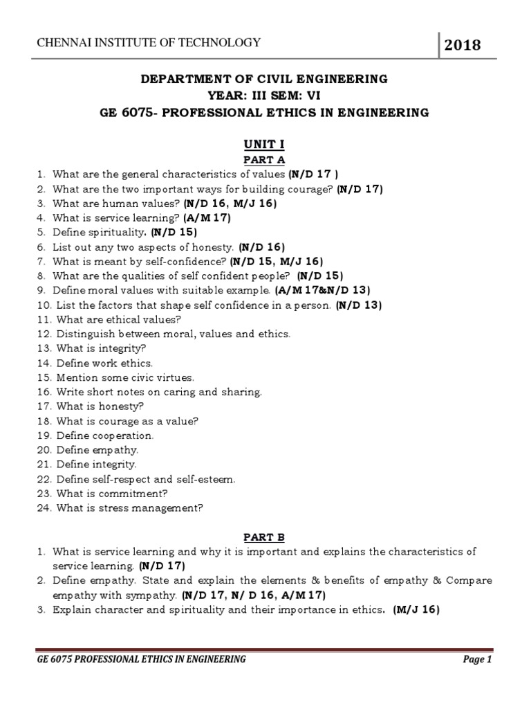 Pee Question Bank | PDF | Risk | Engineering