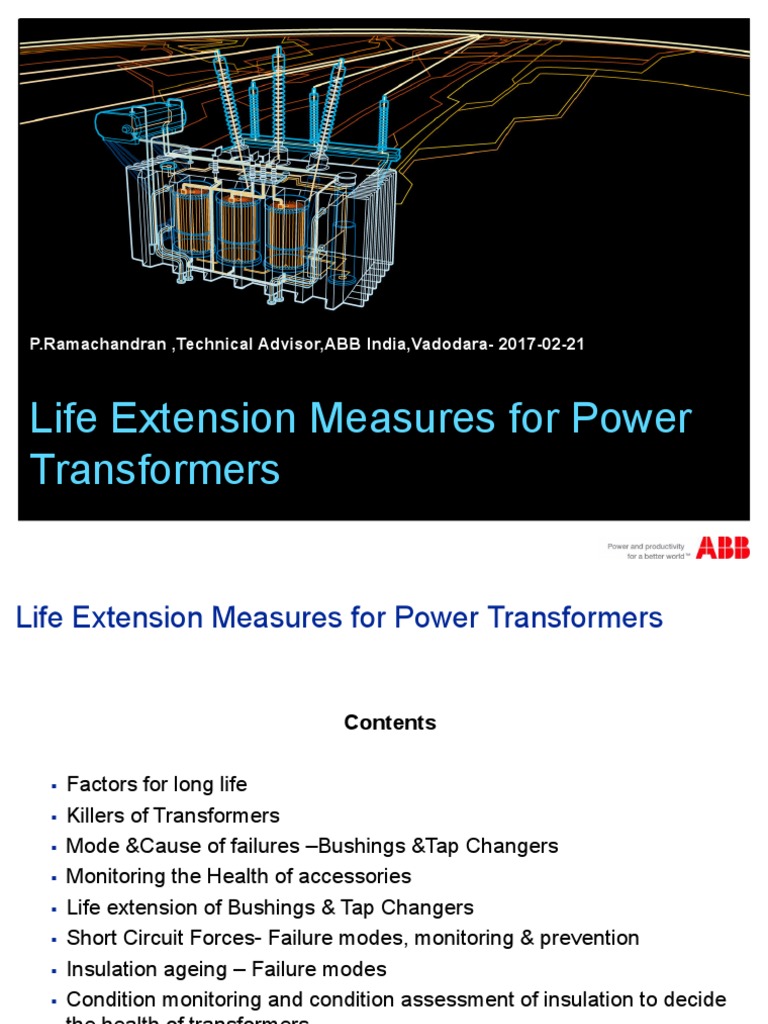 Life Extension Measures | PDF | Transformer | Filtration