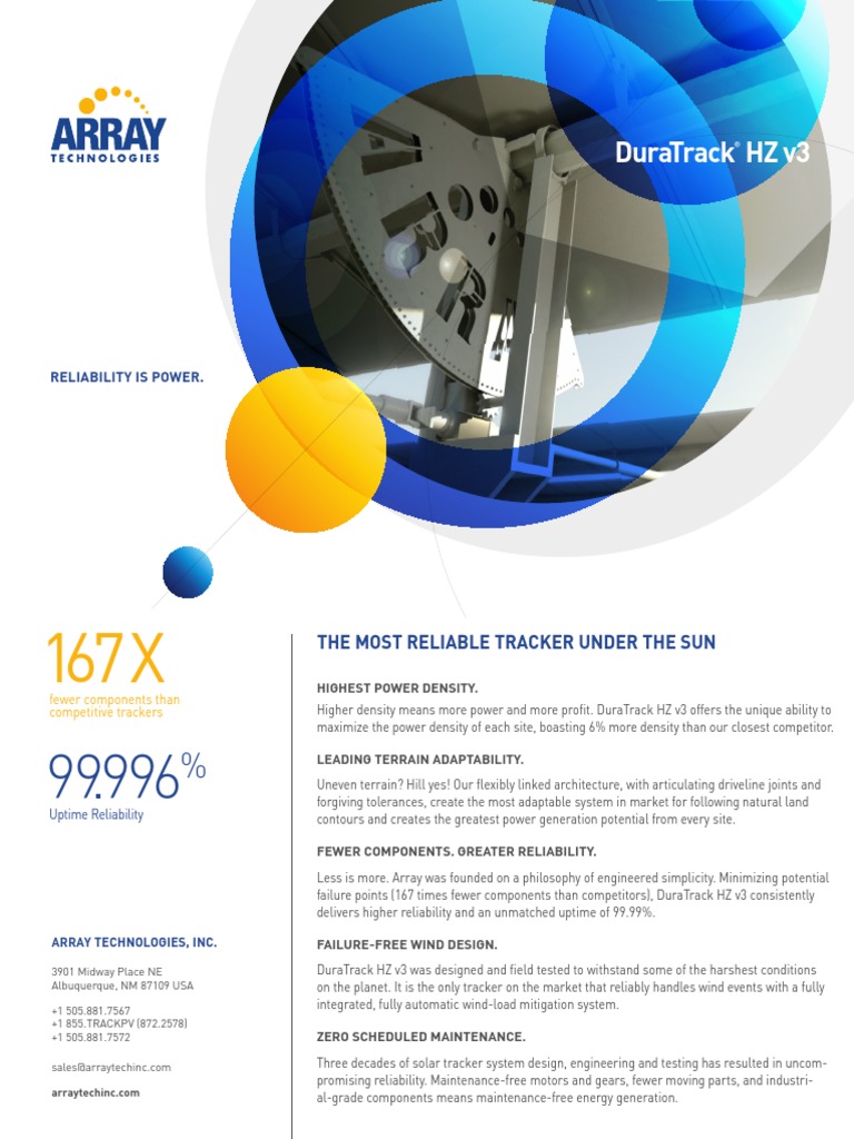 DuraTrack HZ v3 Datasheet | Technology | Nature