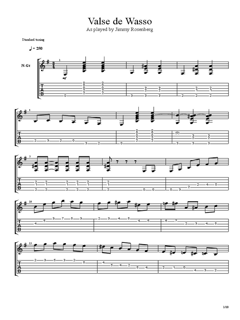 Valse de Wasso PDF | PDF