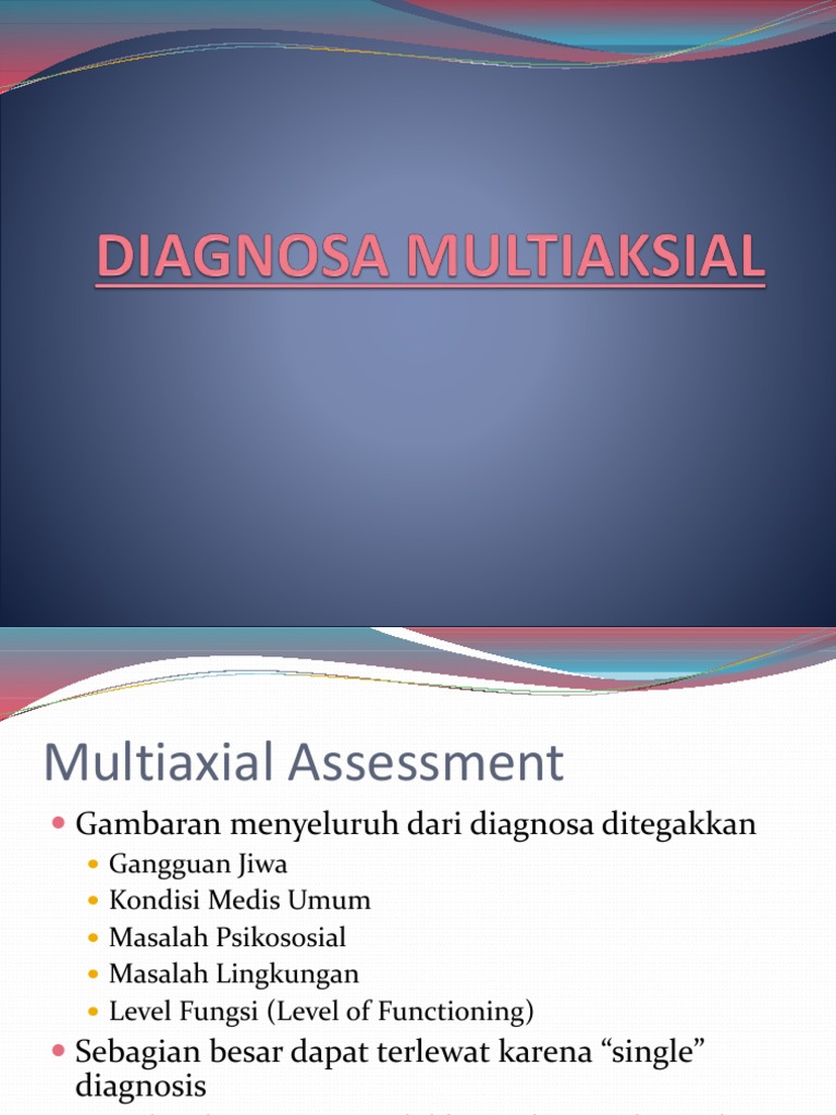 Diagnosis Multiaksial | PDF | Diagnostic And Statistical Manual Of ...