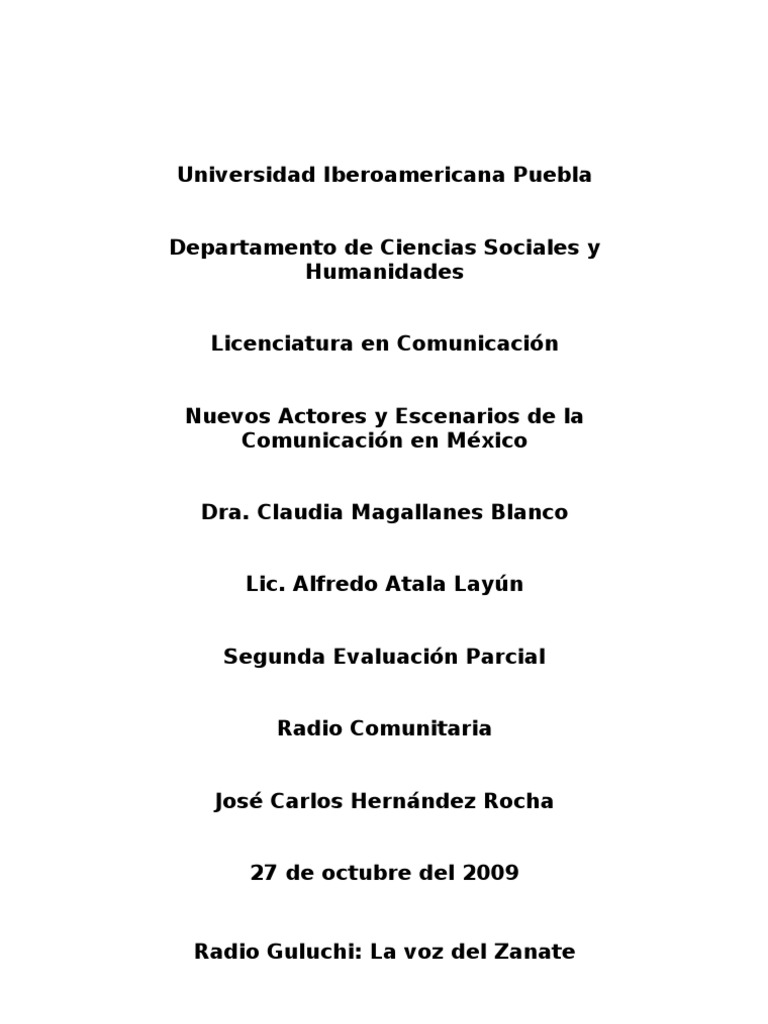 Radio Guluchi | PDF | Radio | México
